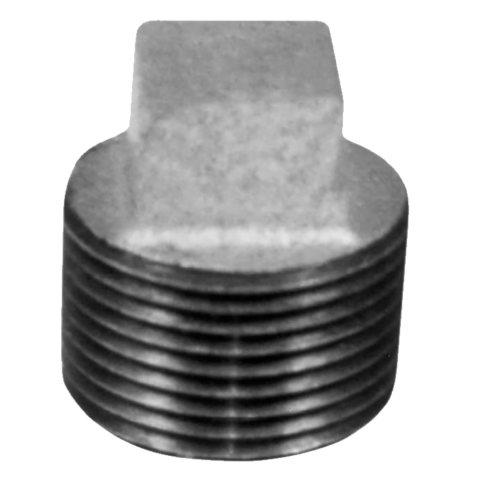 Galvanized Square Head Plug MNPT – Sargent Supply